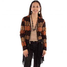 Ladies Multi Color Jacket,L1138-265